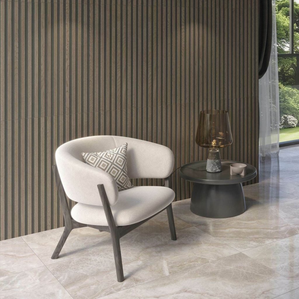 Groove Walnut 900 x 300 Wood Effect - Stone Tiles Direct